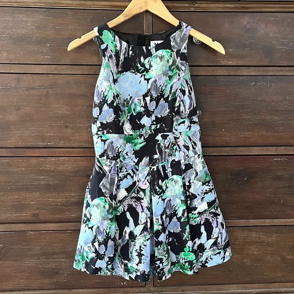 Milly Minis | Dresses | Milly Minis Taffeta Floral Dress | Poshmark
